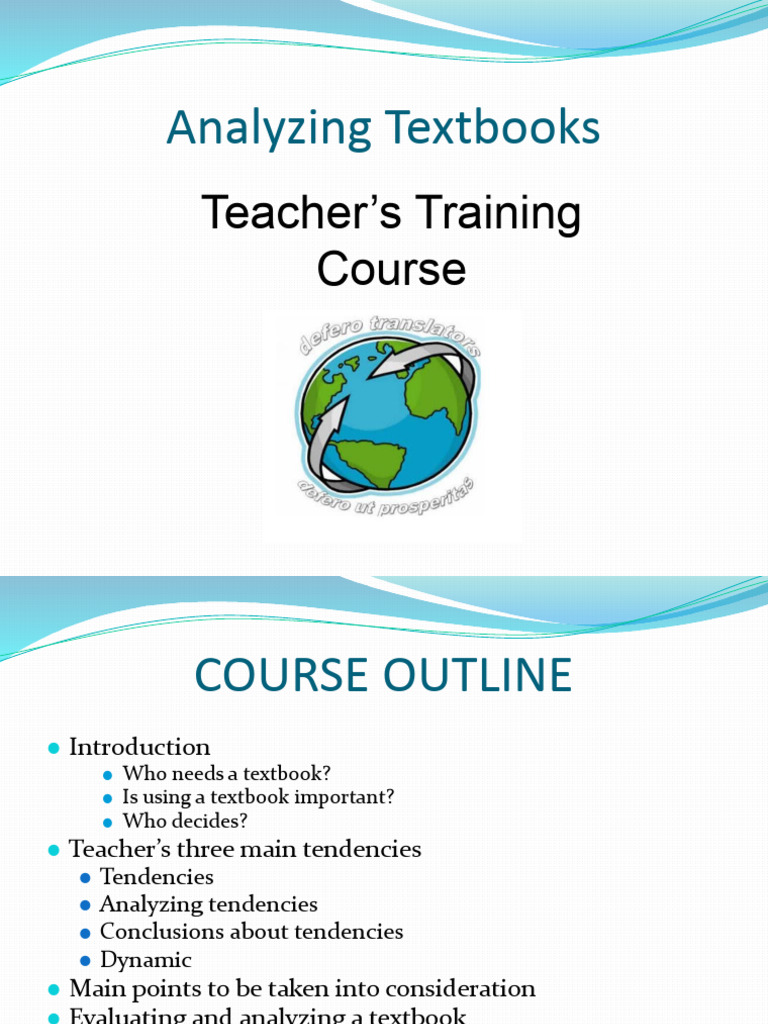 Analyzing Text Books | PDF | Textbook | Teachers