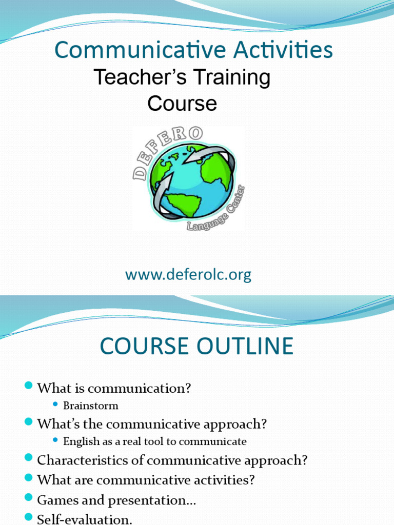 Communicative Activities | PDF | Communication | Language Education