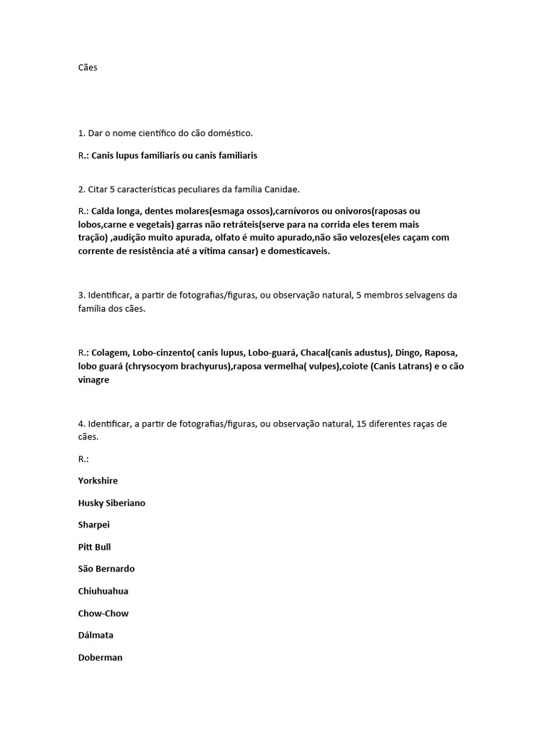 Cães | PDF | Cães | Canidae
