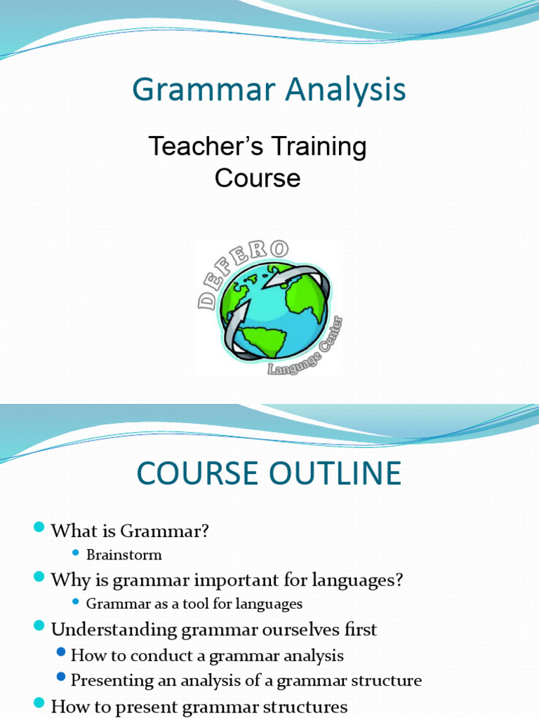 Grammar Analysis | PDF | Grammar | English Language