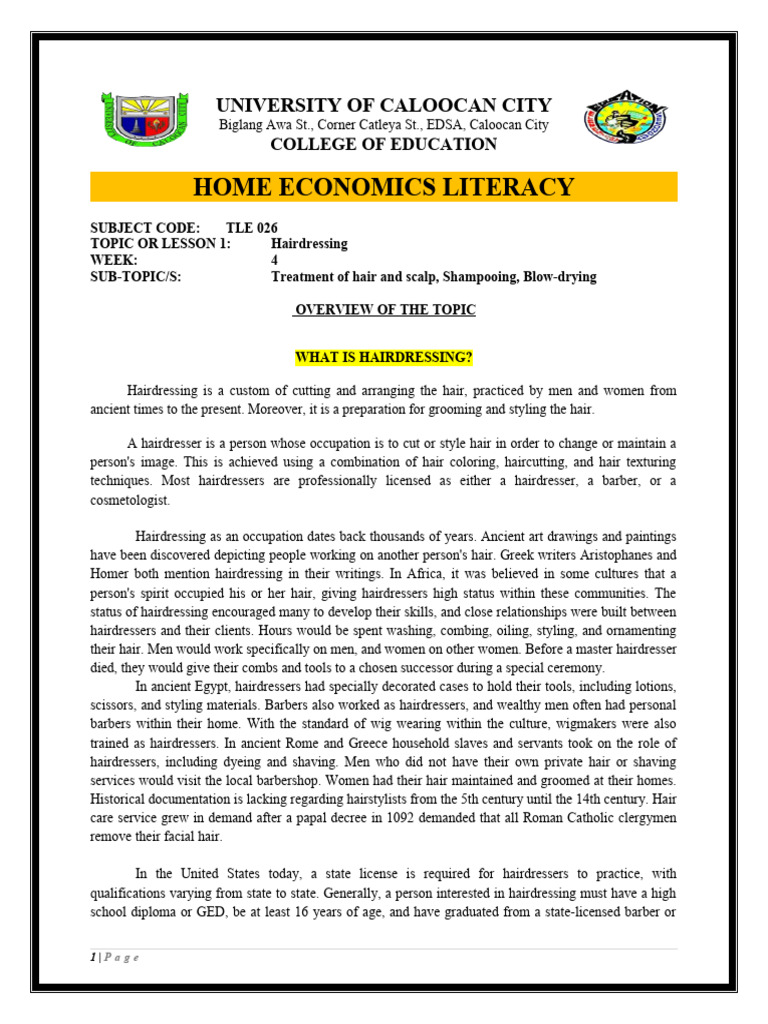 TLE 026 Home Economics Literacy Module 3 | PDF | Foreign Language ...