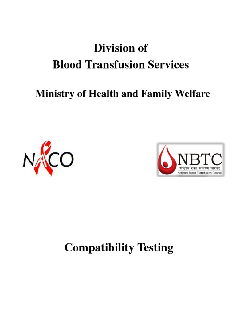 Blood Transfusion Cross Matching Guide | PDF | Science & Mathematics