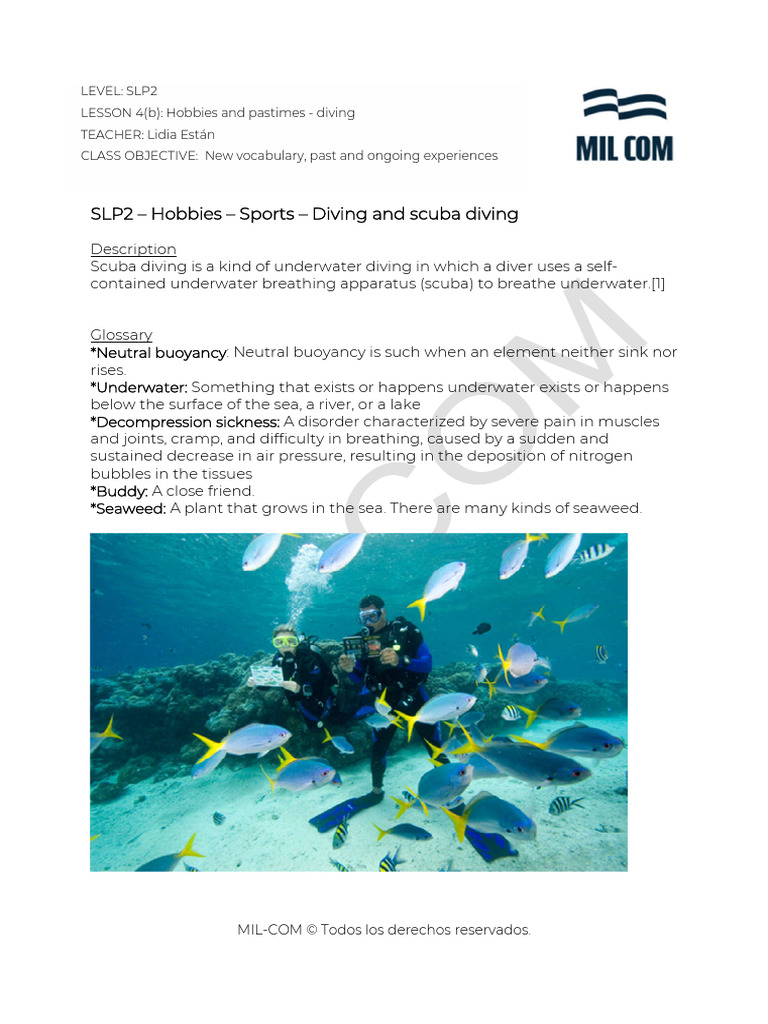Scuba Diving | Download Free PDF | Scuba Diving | Underwater Diving