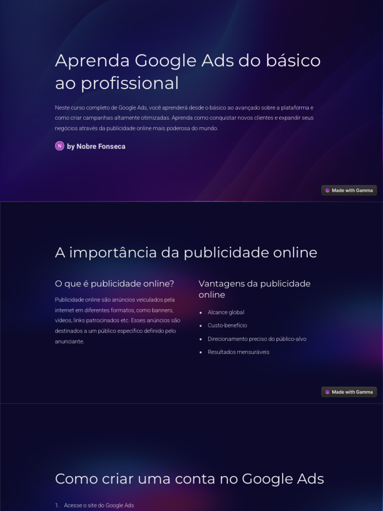 Aprenda-Google-Ads-do-basico-ao-profissional Online | PDF | Publicidade | Publicidade on-line
