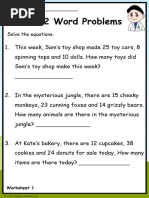 Activity Sheets - Routine and Non Routine Problems (With Reference ...