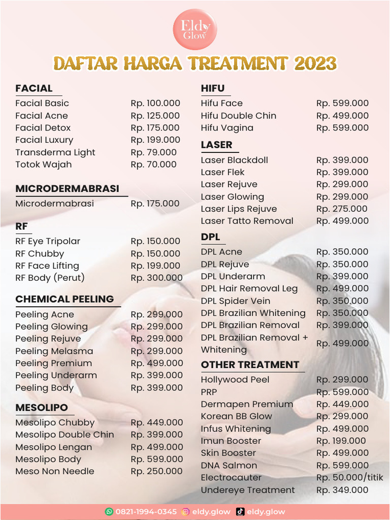 Daftar Harga Treatment 1 | PDF