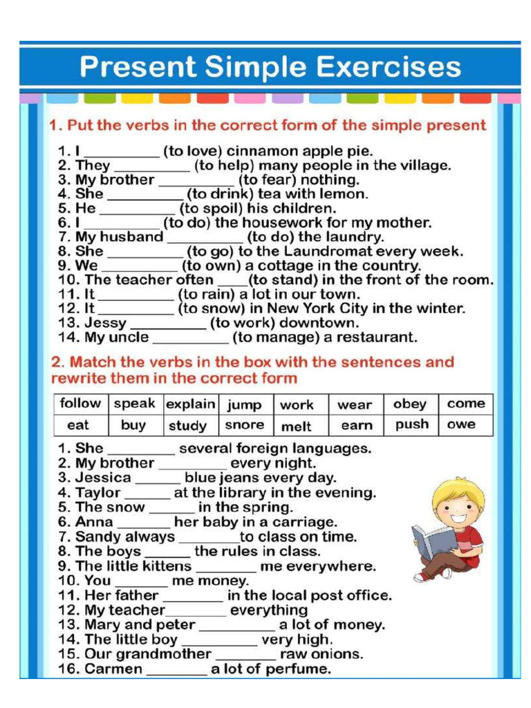 Present Simple Act | PDF