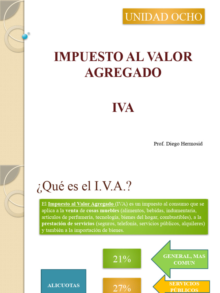 Unidad 8 Iva | PDF