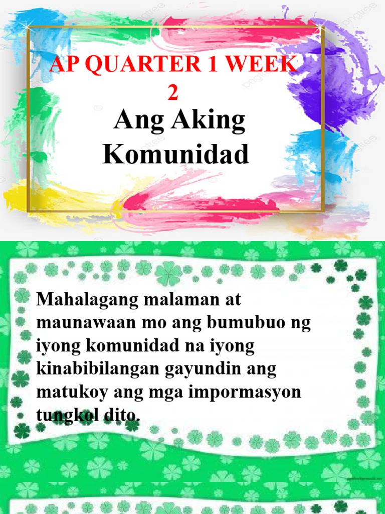 2022 Ap Q1 Week 2 | PDF