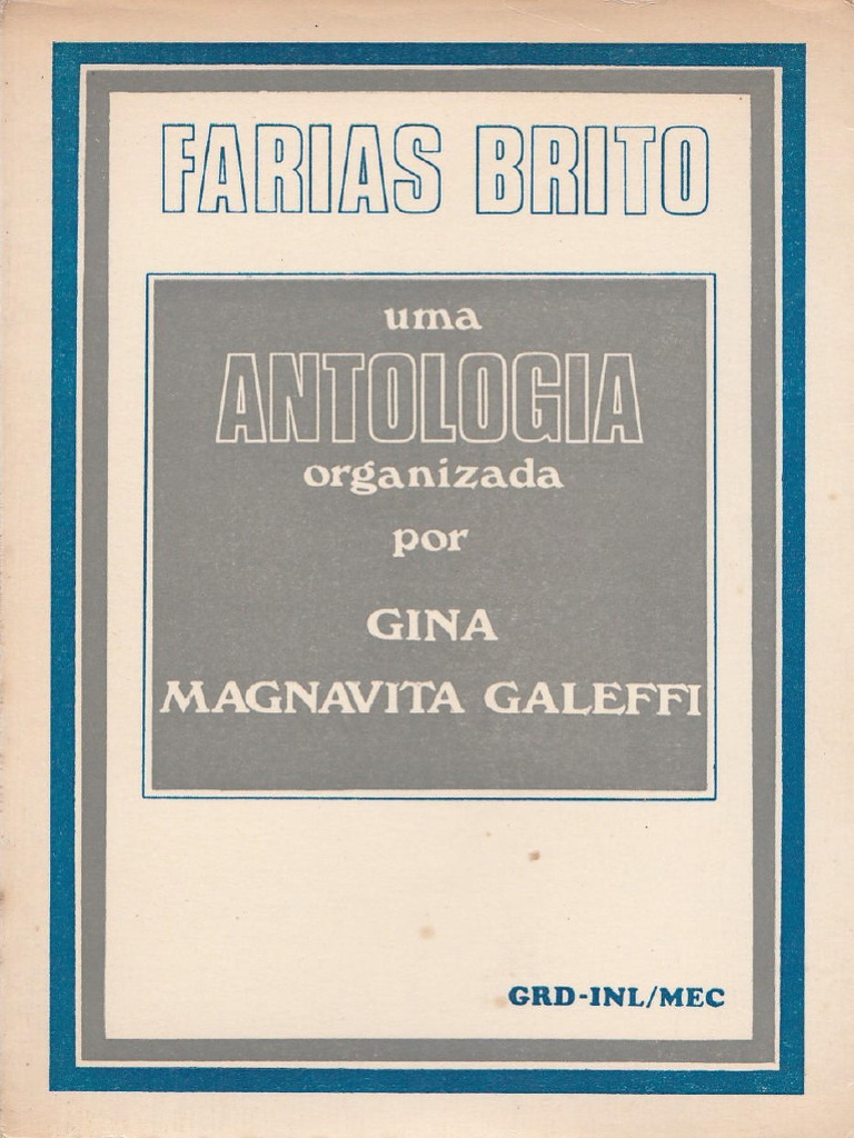 1979 - Antologia Farias Brito - Gina Magnavita Galeffi | PDF