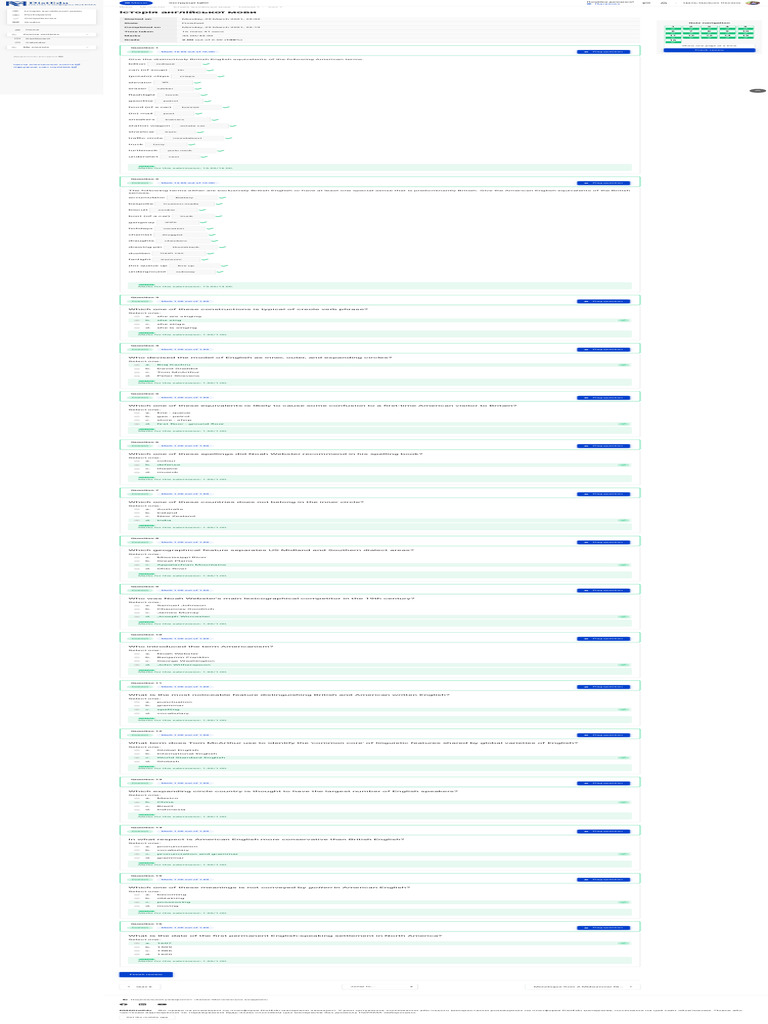 Quiz 7 - Attempt Review | PDF | English Language | Language Varieties And Styles