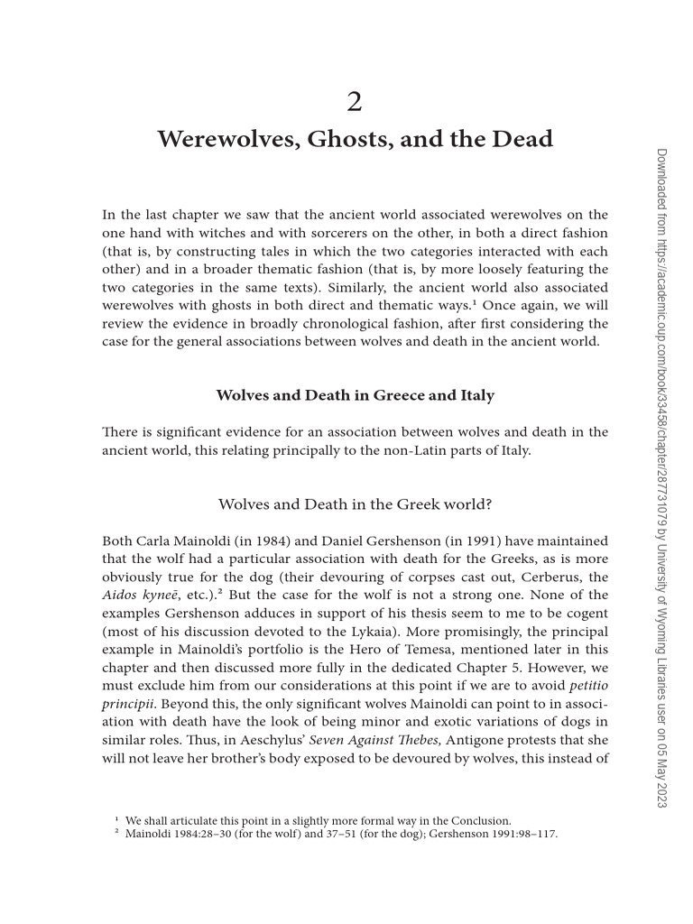 Werewolves, Ghosts, and The Dead-Chapter-3 | PDF