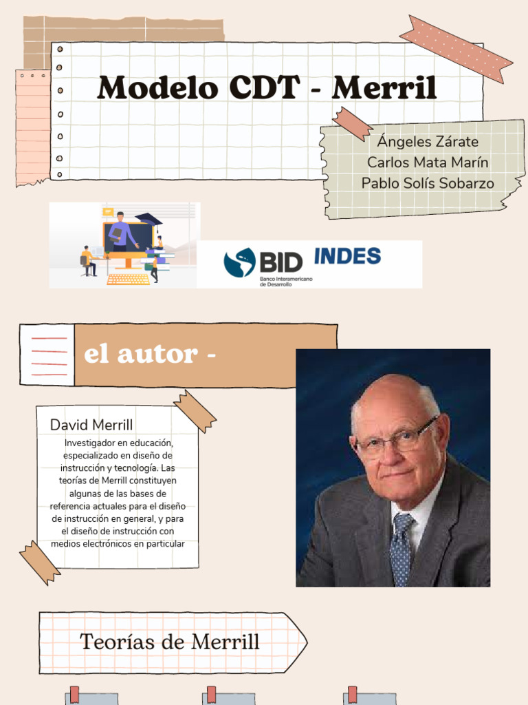 Modelo de Diseño Instruccional CDT | PDF | Aprendizaje | Modificación de comportamiento