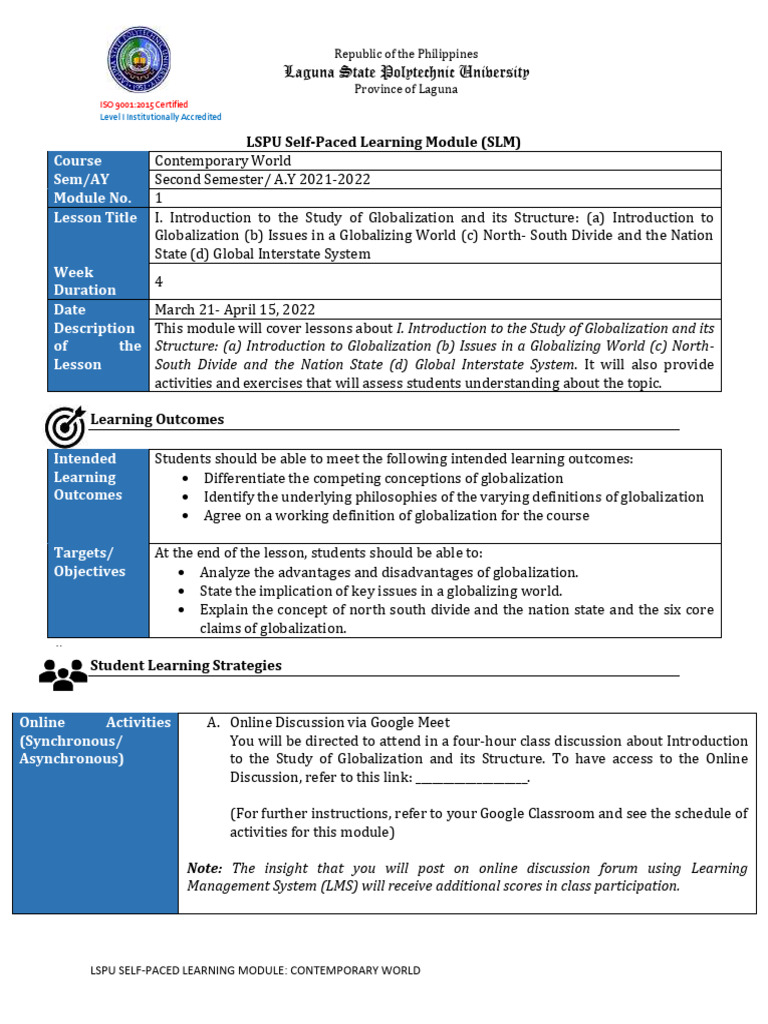 LSPU Self-Paced Learning Module (SLM) : Laguna State Polytechnic ...