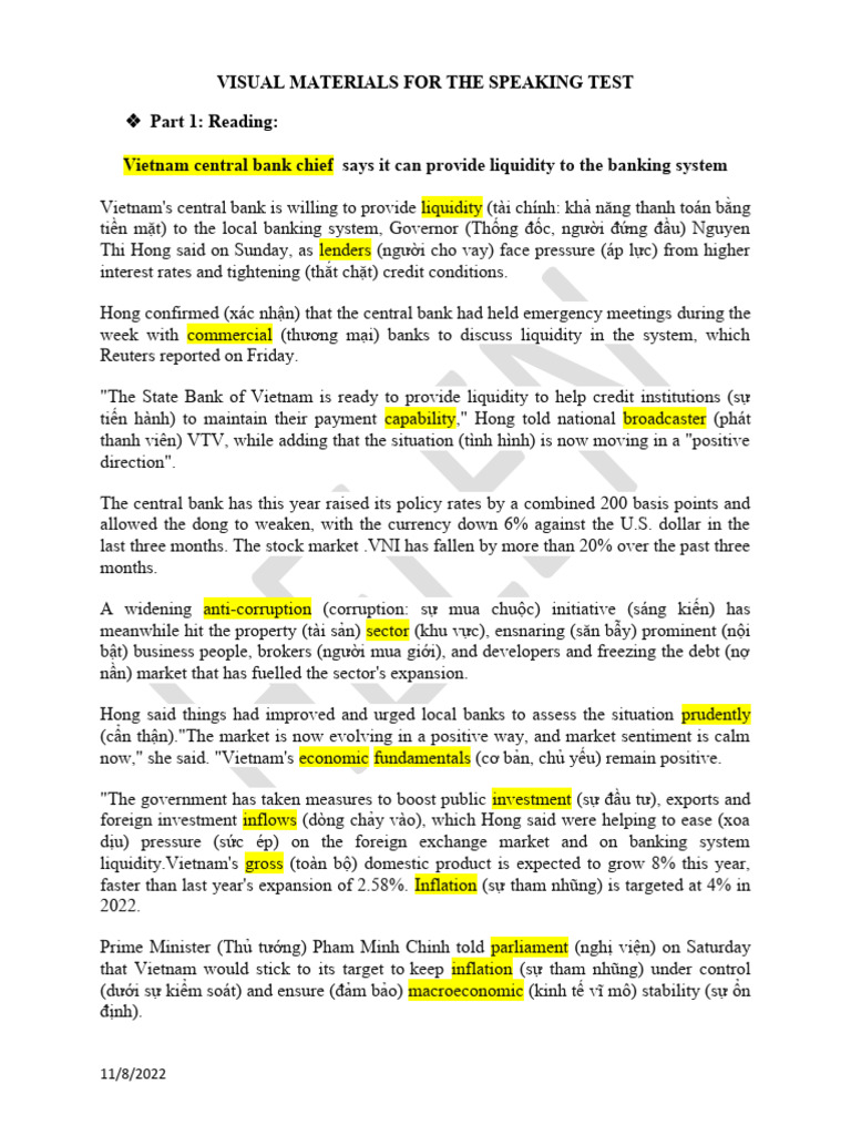 Speaking Test 2 | PDF