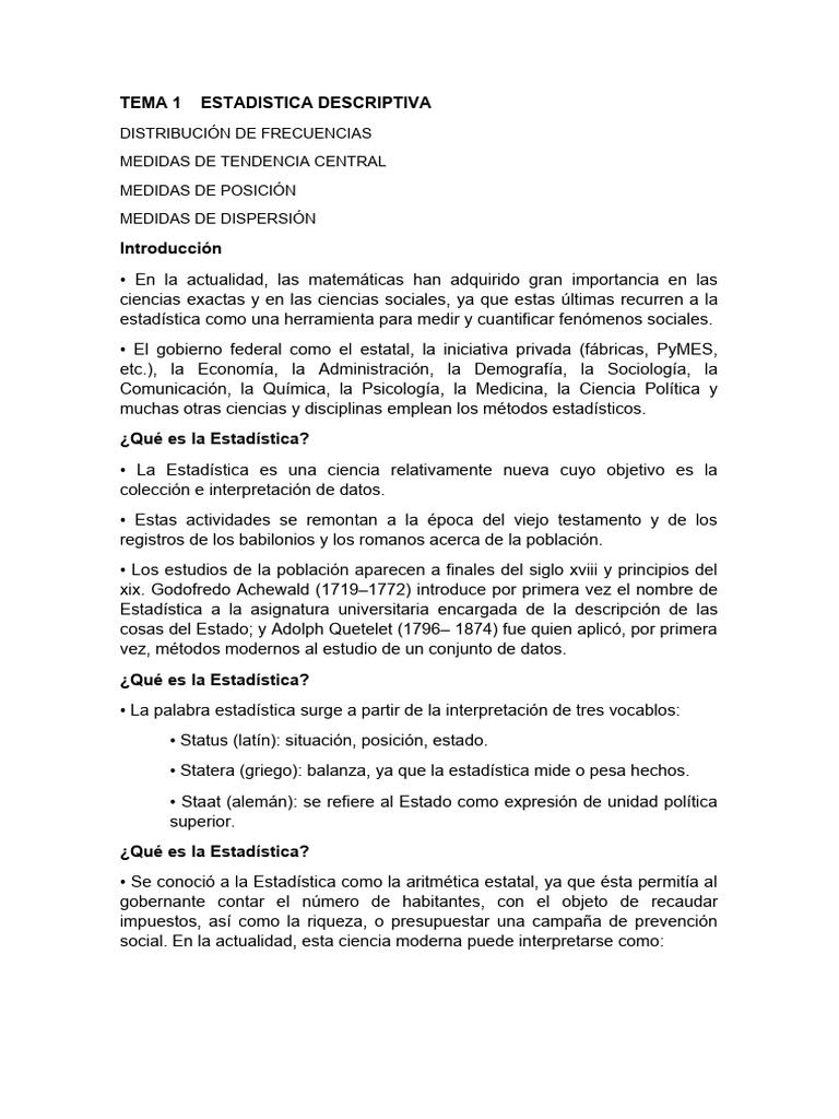 Estadística Descriptiva e Inferencial | PDF | Estadísticas | Muestreo (Estadísticas)