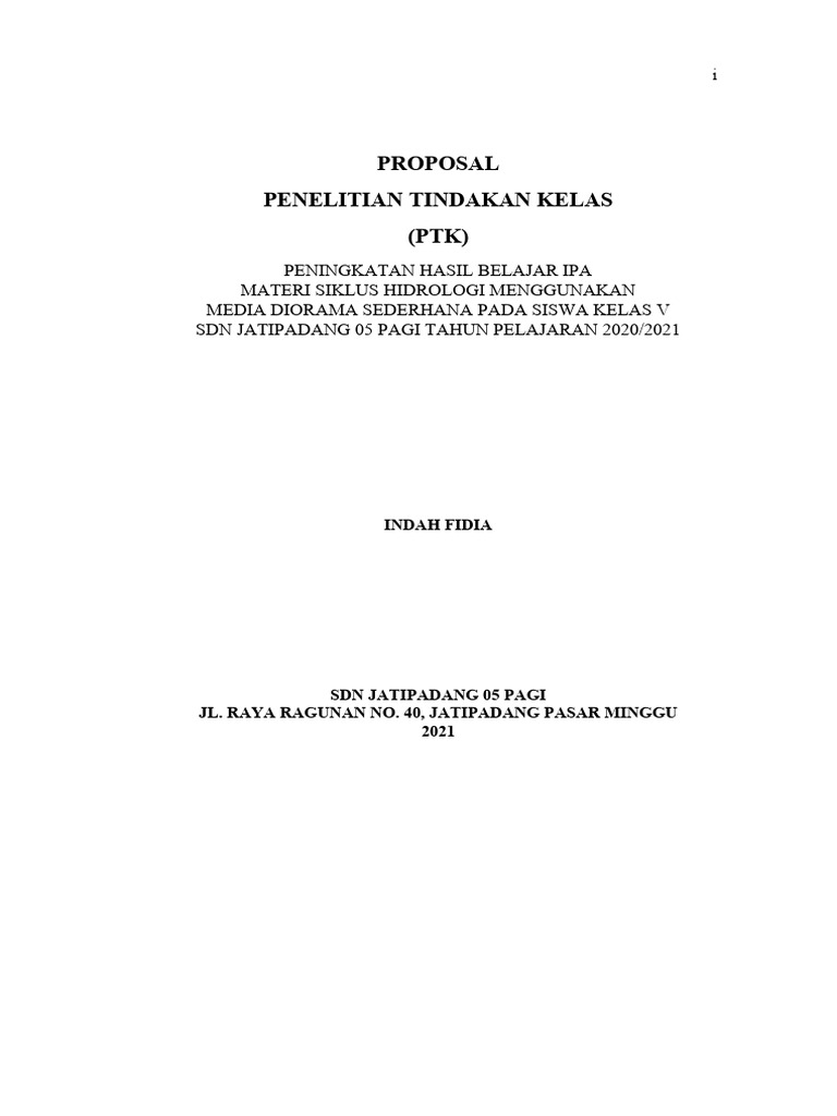 PTK Sd-Proposal PTK 2023 Indah Paparan | PDF | Karier & Perkembangan | Komputer