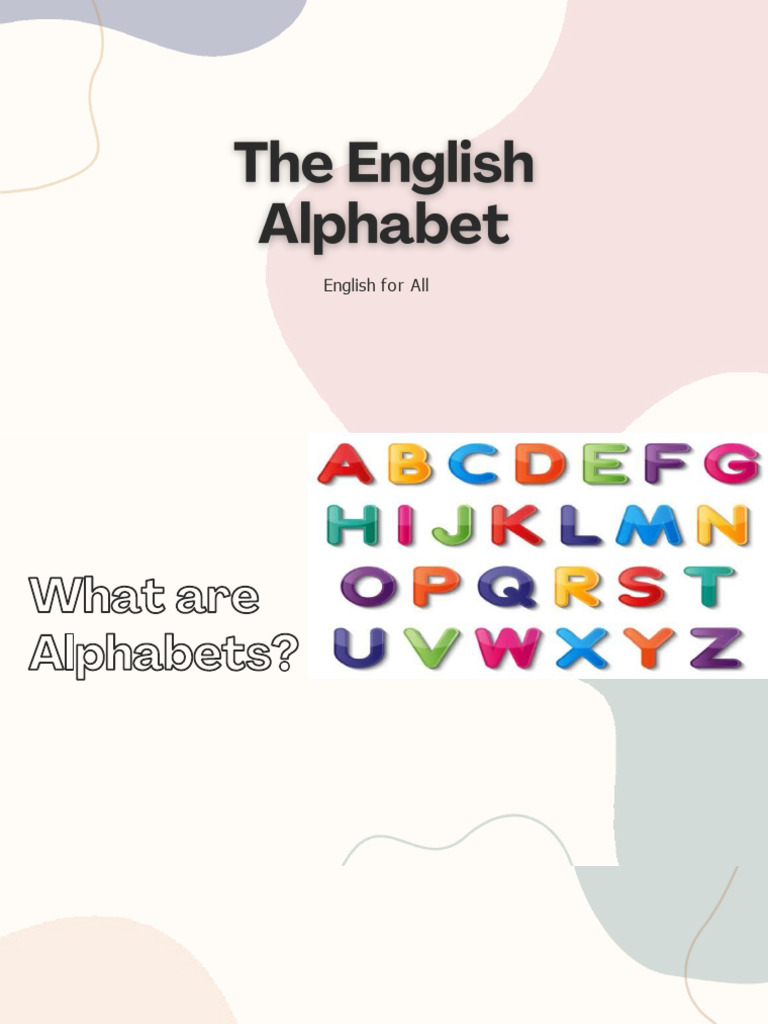 The English Alphabet | PDF