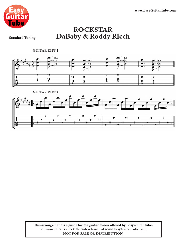 DaBaby - Rockstar | PDF