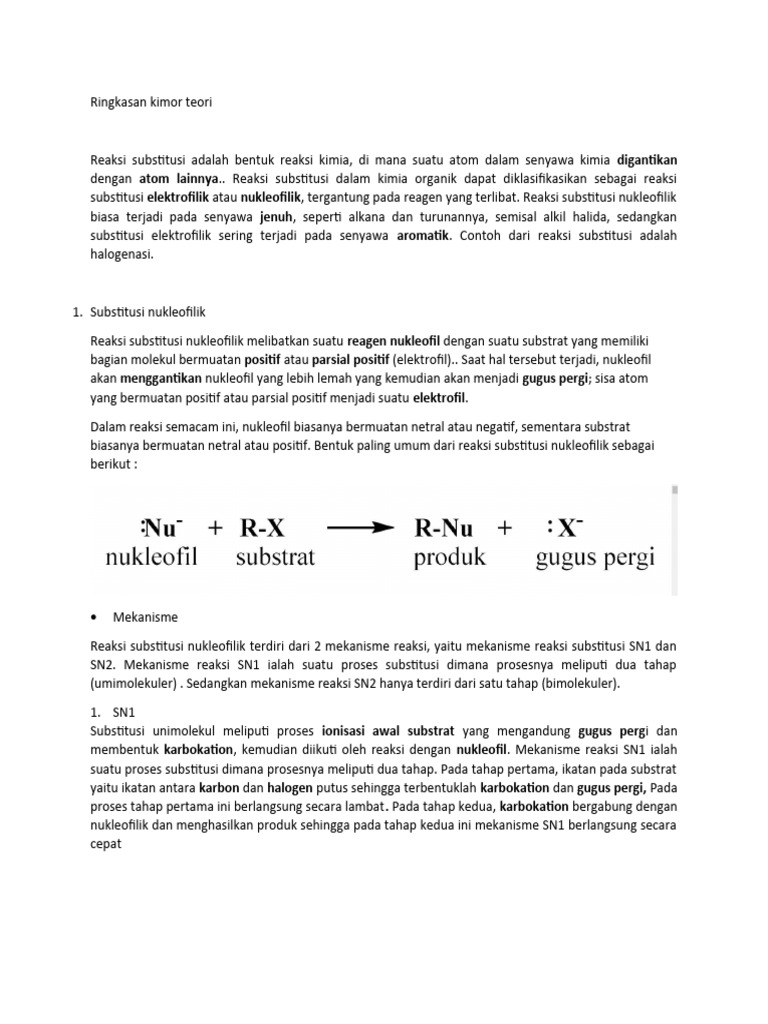 Ringkasan Kimor Teori | PDF