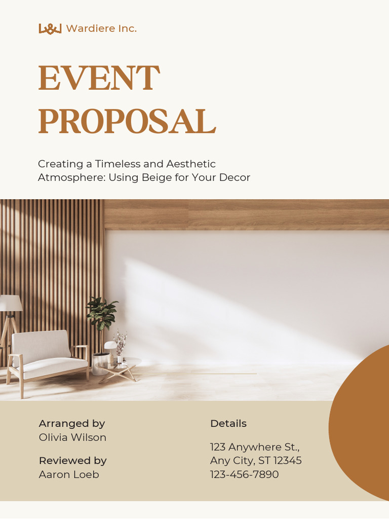Brown Beige Aesthetic Minimalist Event Proposal | PDF