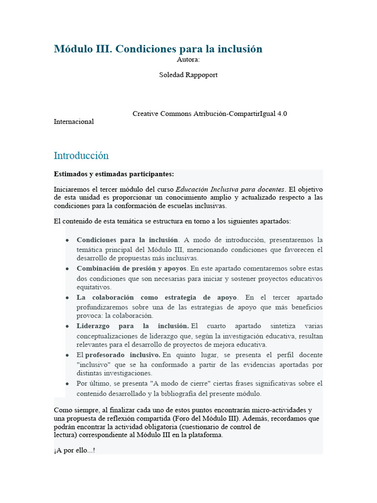 Módulo III | PDF | Enseñando | Maestros