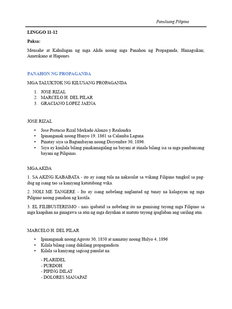 Mensahe at Kahulugan NG Mga Akda | PDF