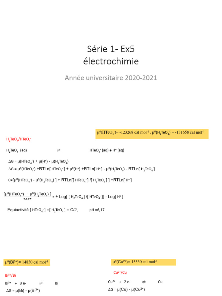 Serie 1 - Ex5 | Download Free PDF | Chemical Elements | Chemistry
