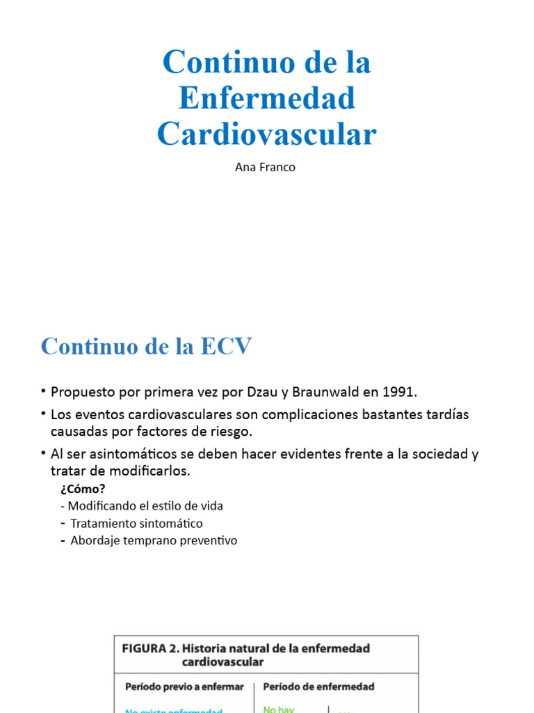 Continuo de La ECV - Ana Franco | PDF