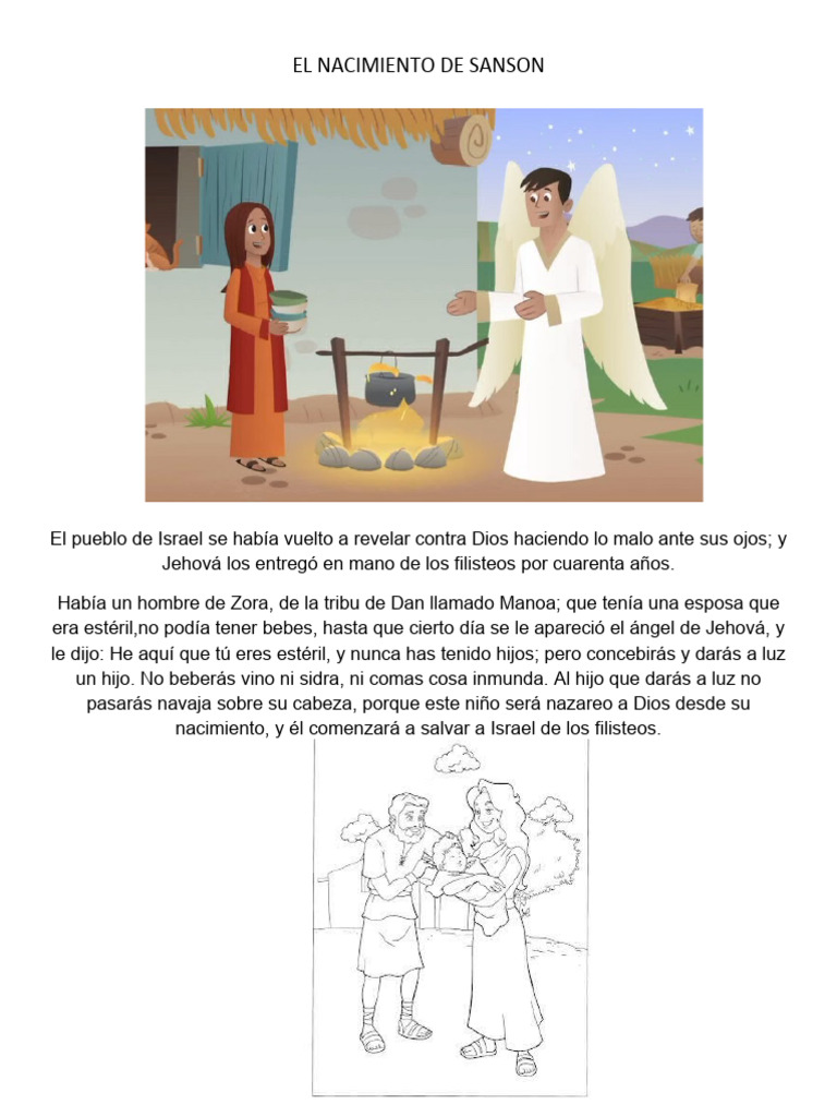 El Nacimiento de Sanson | PDF | Sansón
