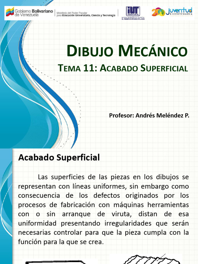 Parámetros y Símbolos de Acabado Superficial | PDF | Rugosidad de la ...