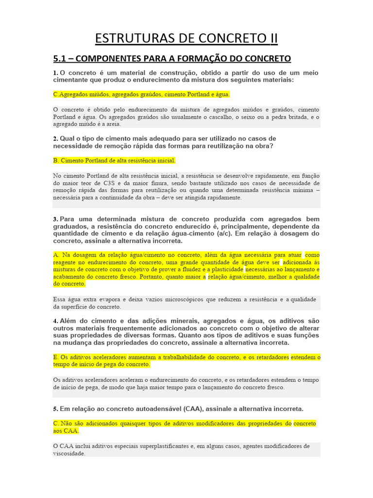 Estruturas de Concreto 2 | PDF | Concreto | Flexão (Física)