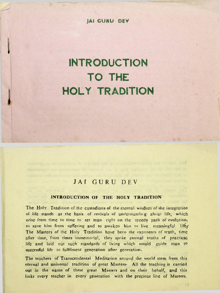 Introduction_to_the_Holy_Tradition | PDF | Vedas | Transcendence (Religion)