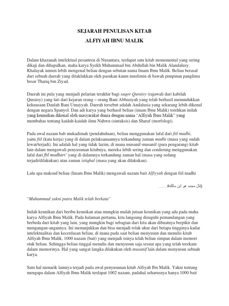 Sejarah Penulisan Kitab | PDF