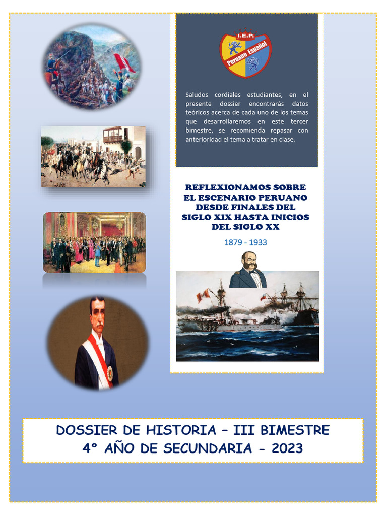 0850411691168184DOSSIER IIIBIM HISTORIA 4°secundaria | PDF