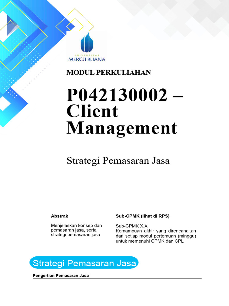 Modul Client Management (TM3) | PDF | Bisnis