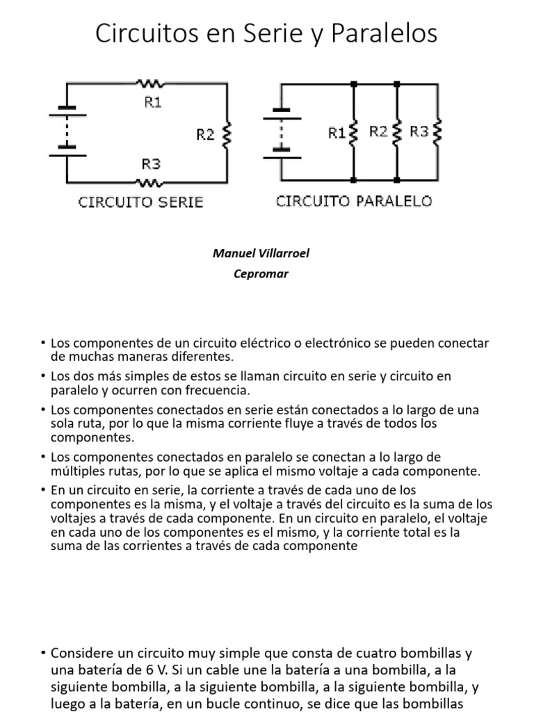 Circuitos en Serie y Paralelos | PDF