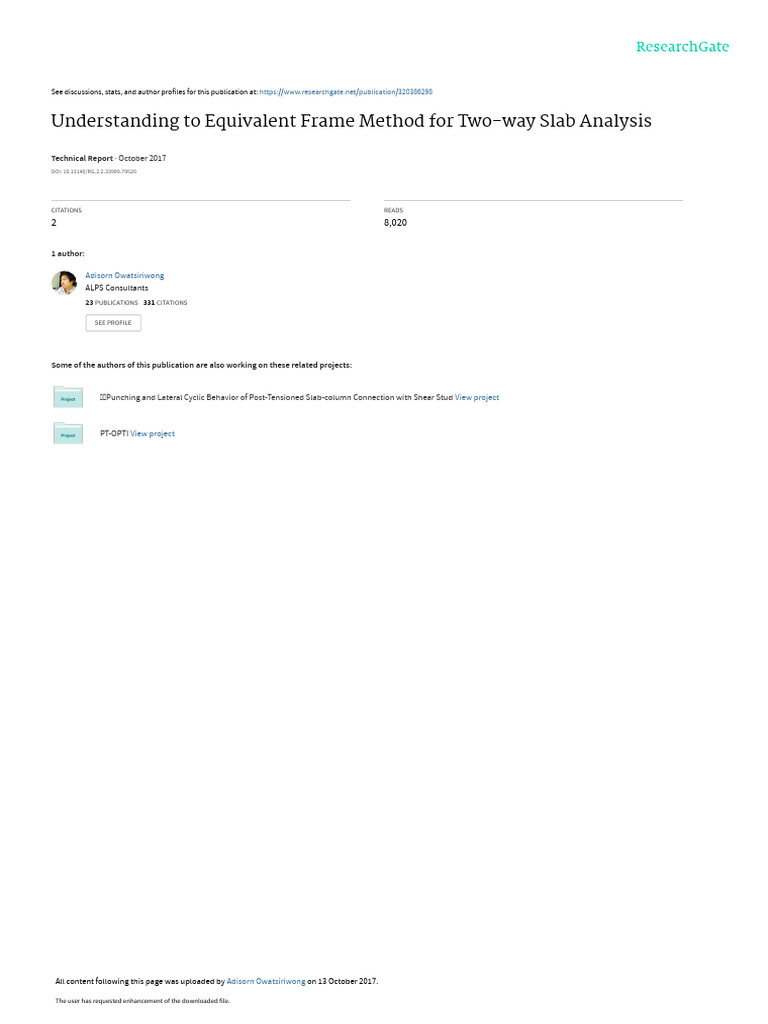 Understanding To Equivalent Frame Method | PDF | Structural Analysis ...