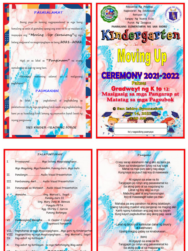 Sample Moving Up Program 2021 2022 Original | PDF