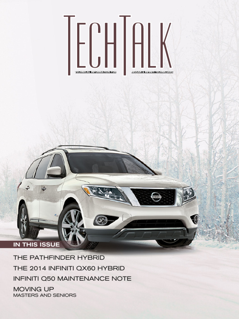 2013-TechTalk-QX60 Pathfinder Special Issue | PDF | Engines | Hybrid Vehicle