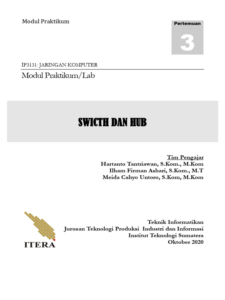 Modul 3 - Switch Dan Hub | PDF