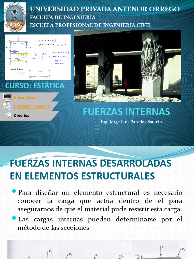 Fuerzas Internas | PDF | Viga (Estructura) | Fuerza