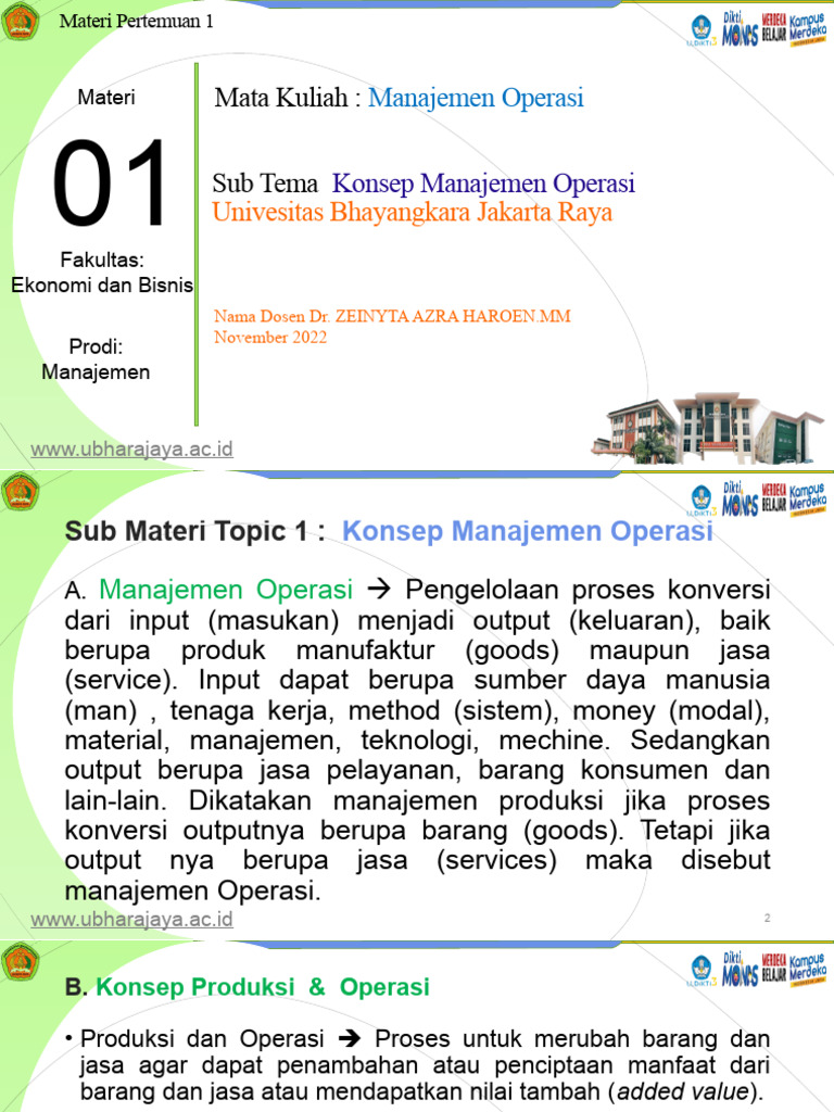 Manajemen Operasi | PDF | Komputer | Teknologi & Rekayasa