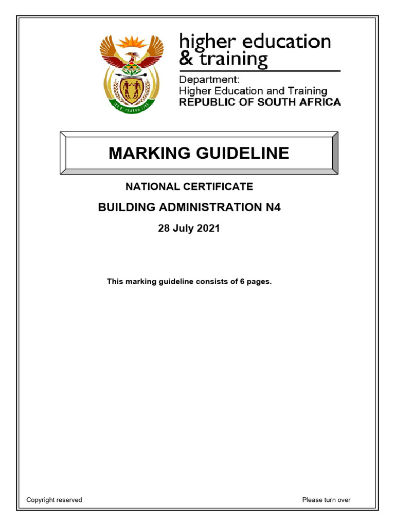 N4 Building Administration August 2021 Memorandum | PDF | Crane (Machine) | Scaffolding