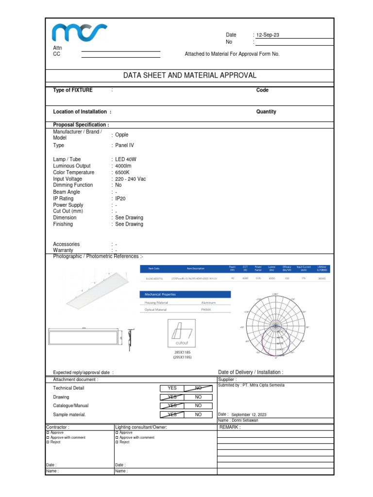 Panel | PDF | Lighting | Components