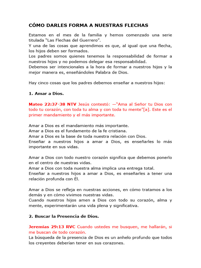 Cómo Darles Forma a Nuestras Flechas | PDF | Amor | Dios