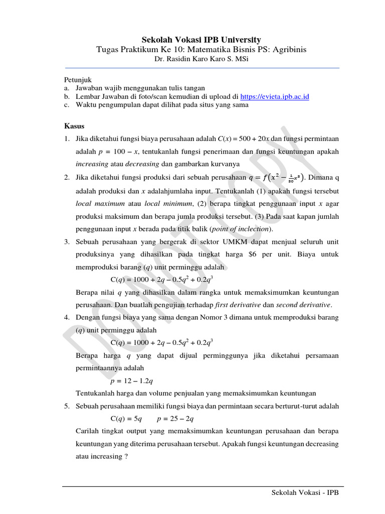 Tugas Optimisasi | PDF | Metode & Bahan Ajar