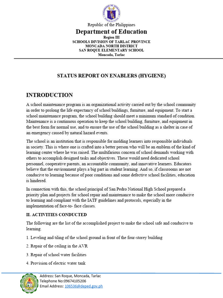 Wins Enablers | PDF | Hand Washing | Public Health