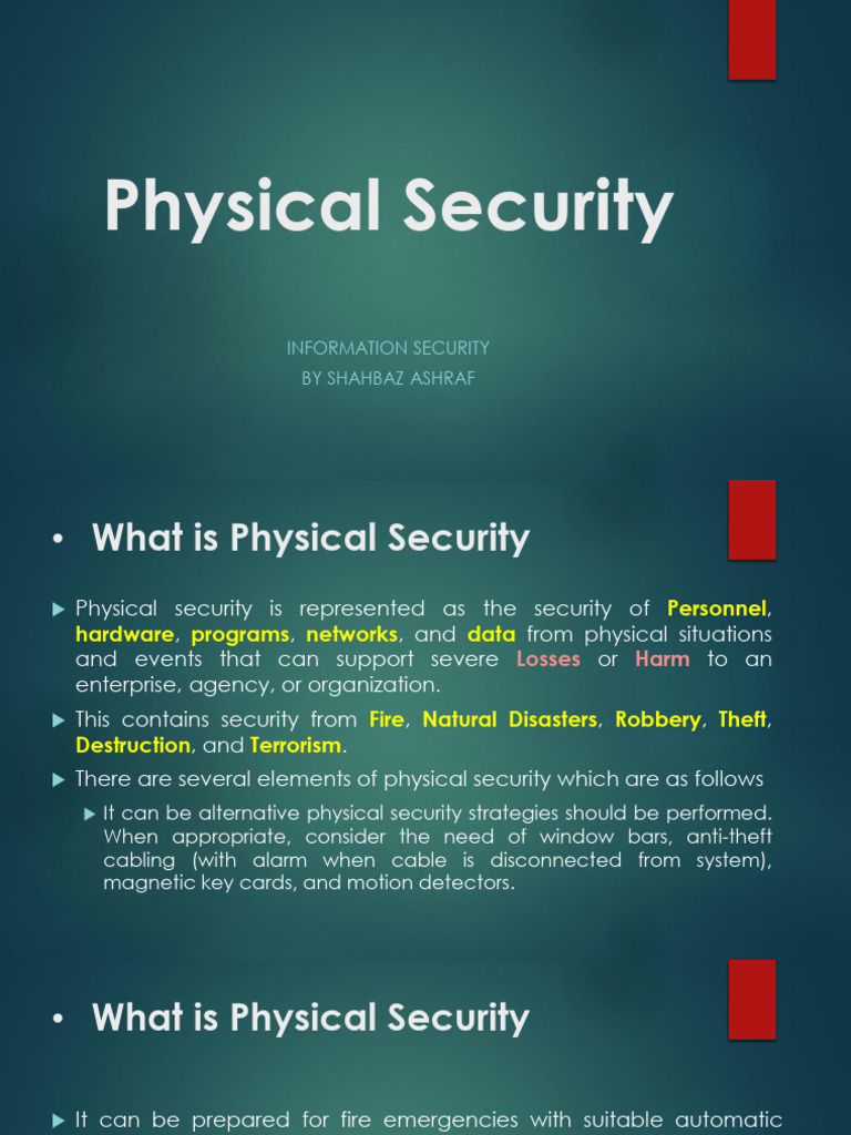 13.physical Security | PDF | Computer Security | Security