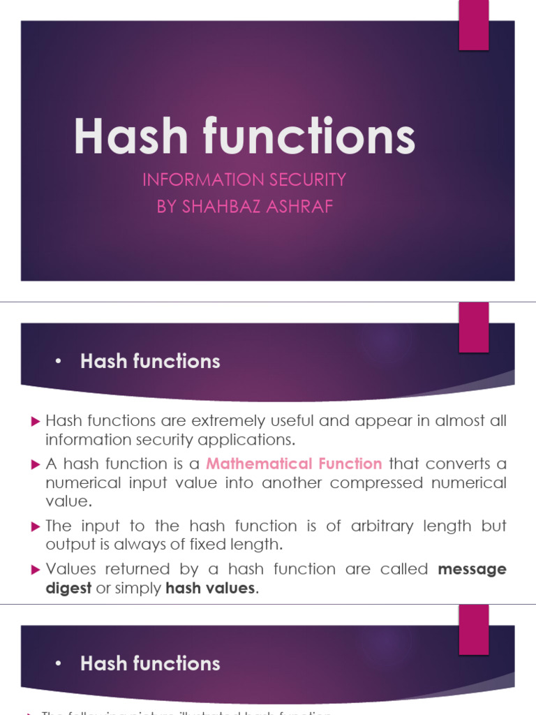 Chap 3 Hash Functions | PDF | Password | Information Age Chap 3 Hash Functions | PDF | Password | Information Age